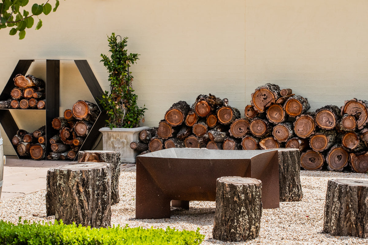 Large Square Welded Firepit – The Rusty Pot