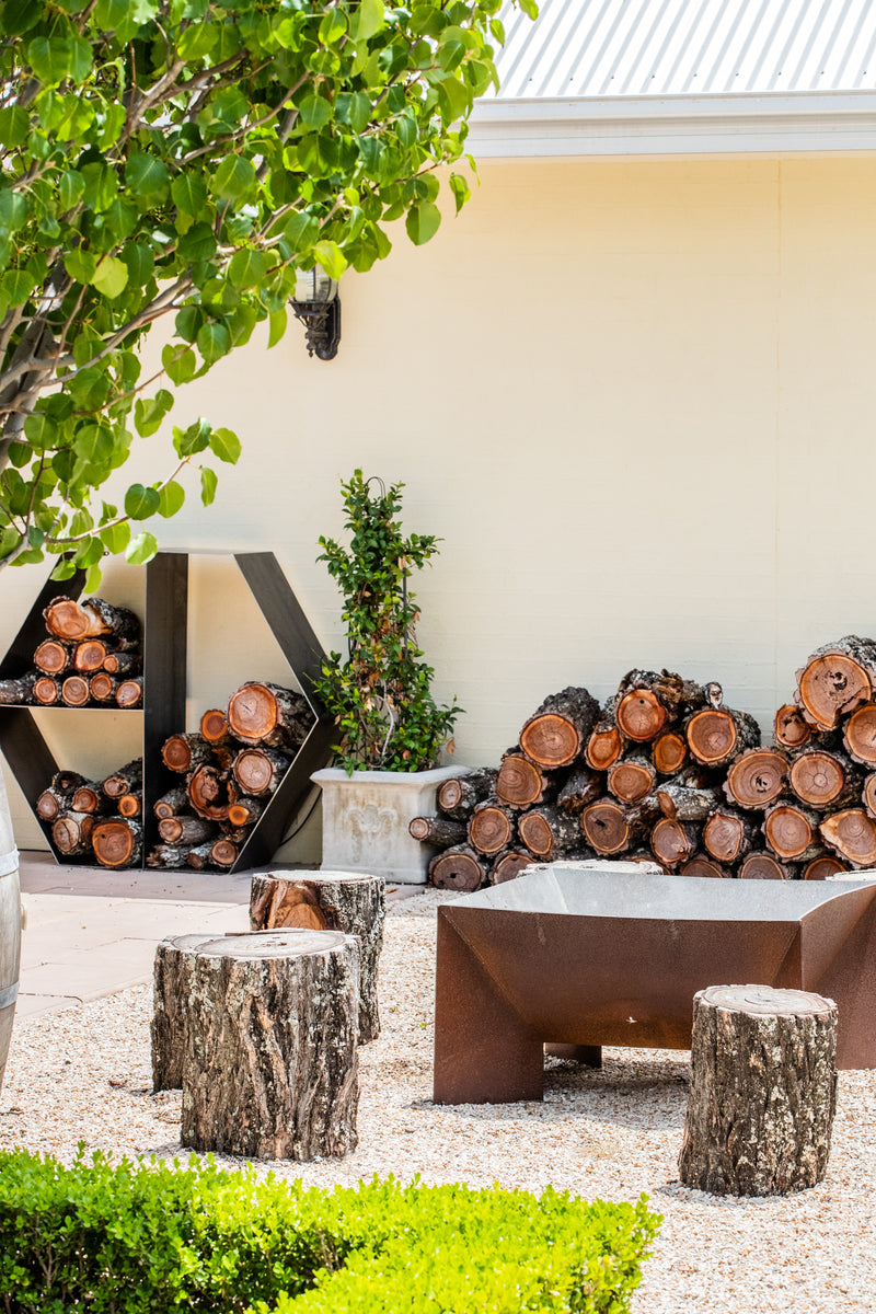 Large Square Welded Firepit – The Rusty Pot